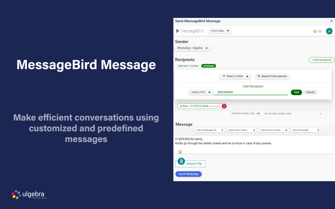 MessageBird Integration for Pipedrive App Integration - Pipedrive ...