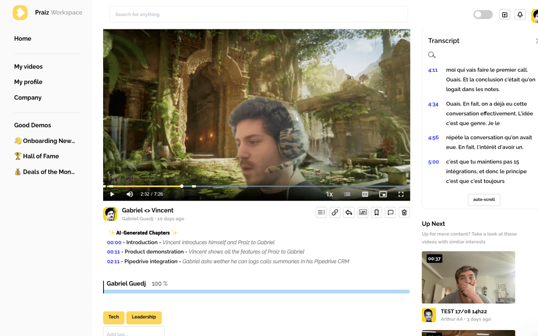 Praiz App Integration - Pipedrive Marketplace