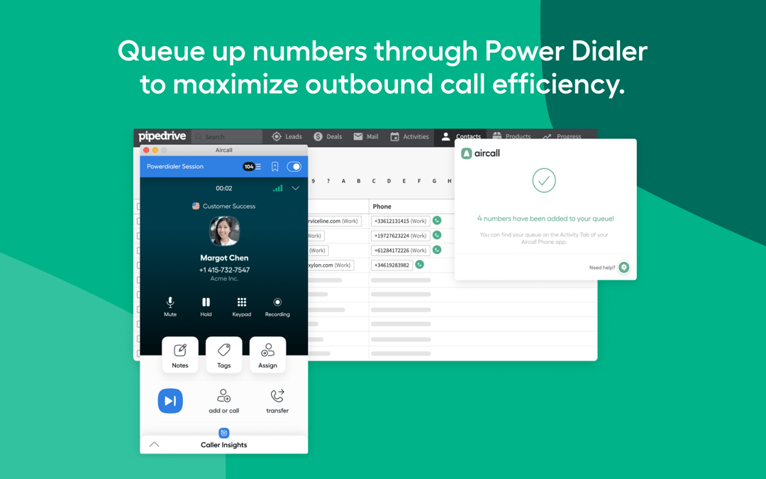 Aircall App Integration - Pipedrive Marketplace