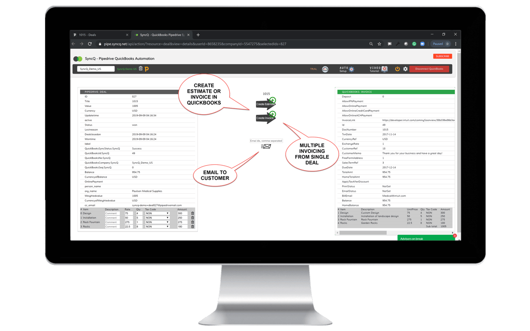 QuickBooks Business Team Automation - SyncQ App Integration - Pipedrive ...
