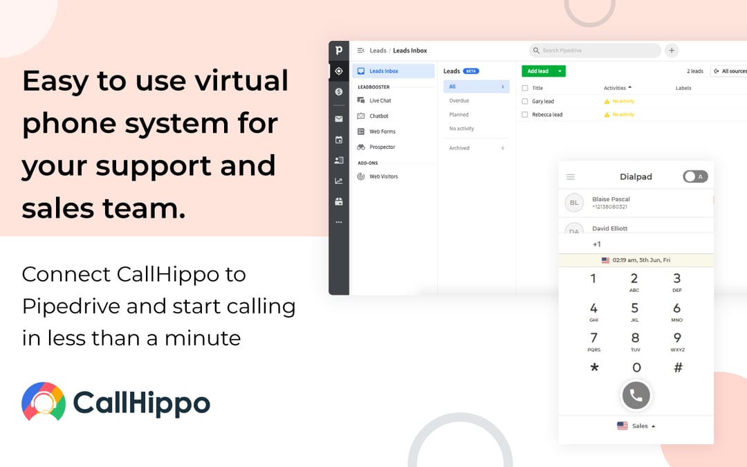 CallHippo App Integration - Pipedrive Marketplace