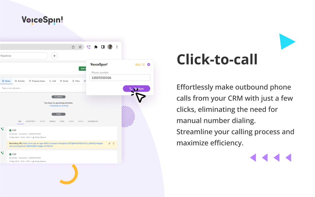 VoiceSpin App Integration - Pipedrive Marketplace