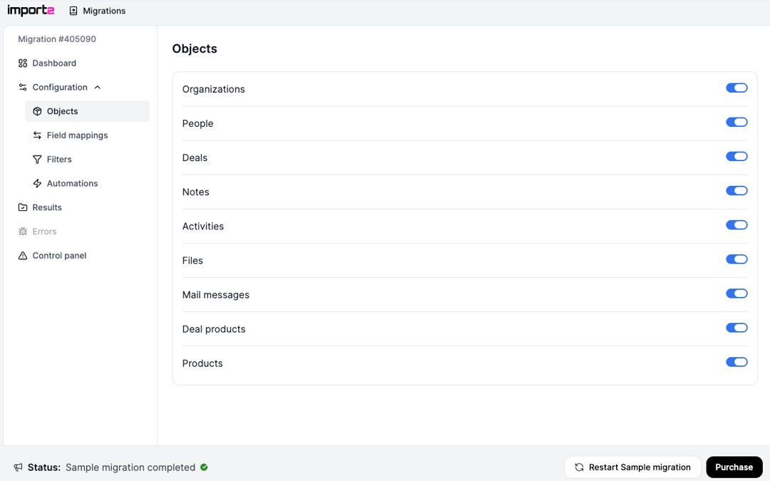Import2 App Integration - Pipedrive Marketplace