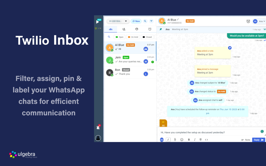 Twilio SMS & WhatsApp for Pipedrive App Integration - Pipedrive Marketplace