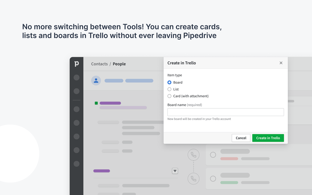 Trello Integrations | Connect Your Apps With Pipedrive