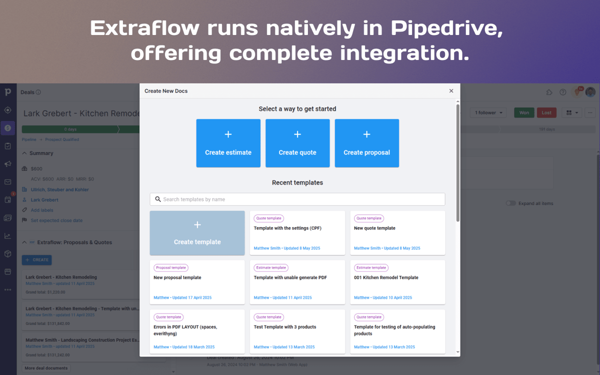 Quotes, Proposals, Estimates & more - Extraflow App Integration ...