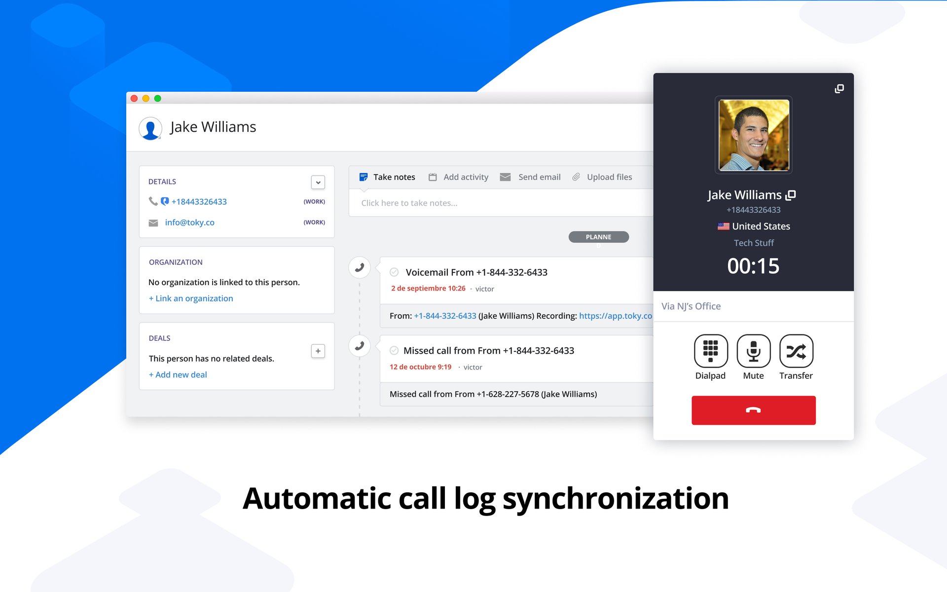 Toky App Integration - Pipedrive Marketplace