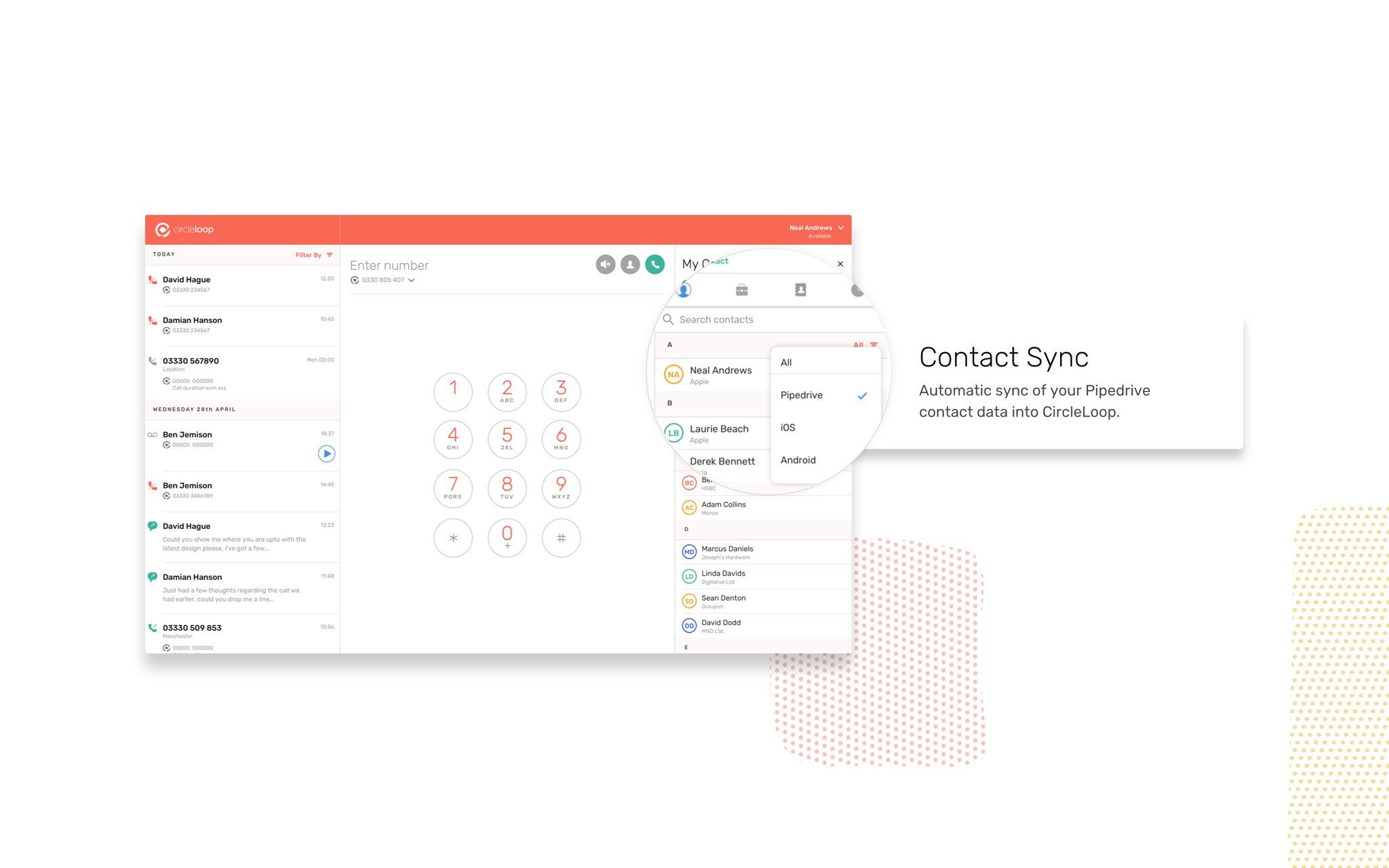 CircleLoop App Integration - Pipedrive Marketplace