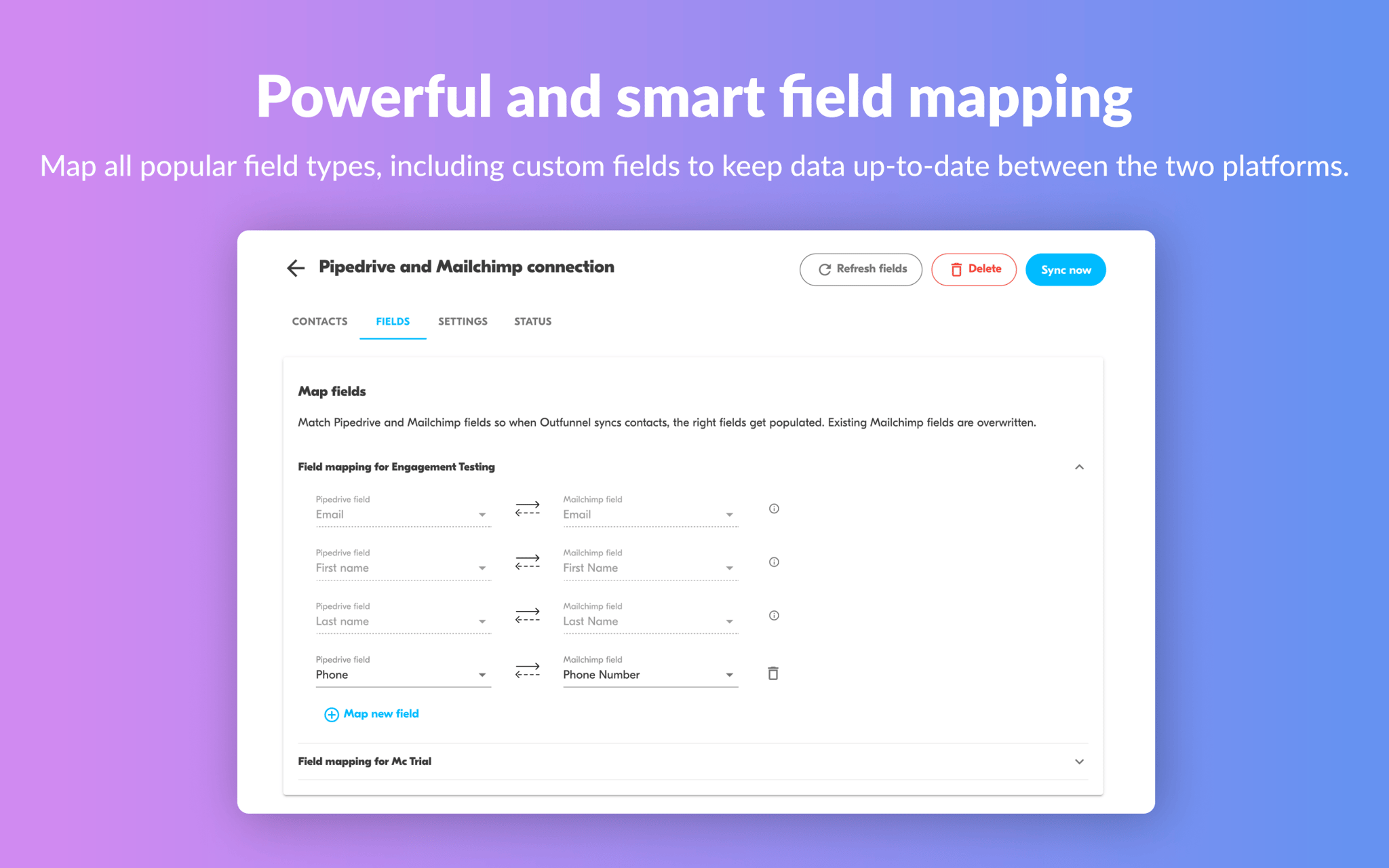 Mailchimp 2-Way Sync App Integration - Pipedrive Marketplace