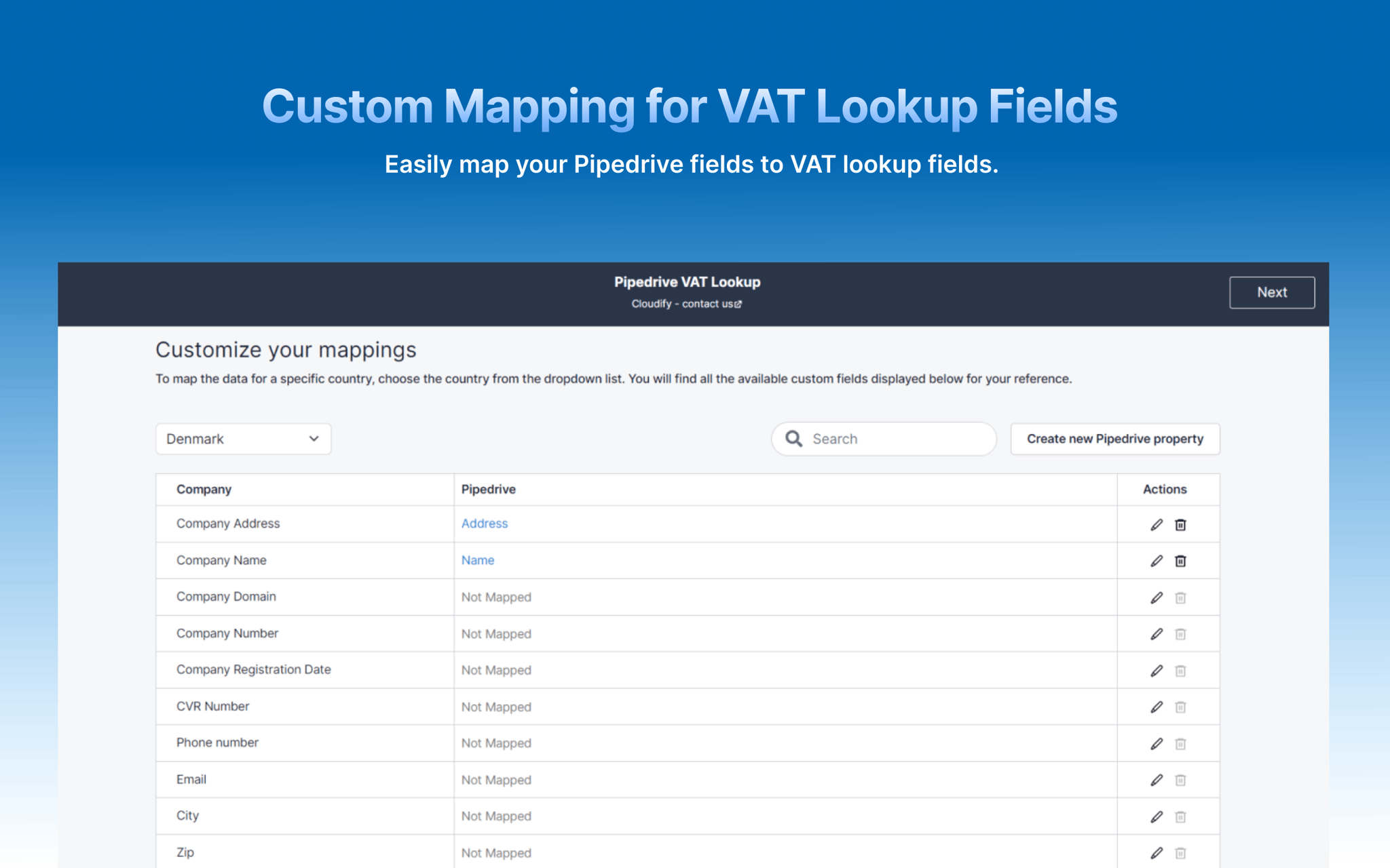 Company VAT Lookup App Integration - Pipedrive Marketplace