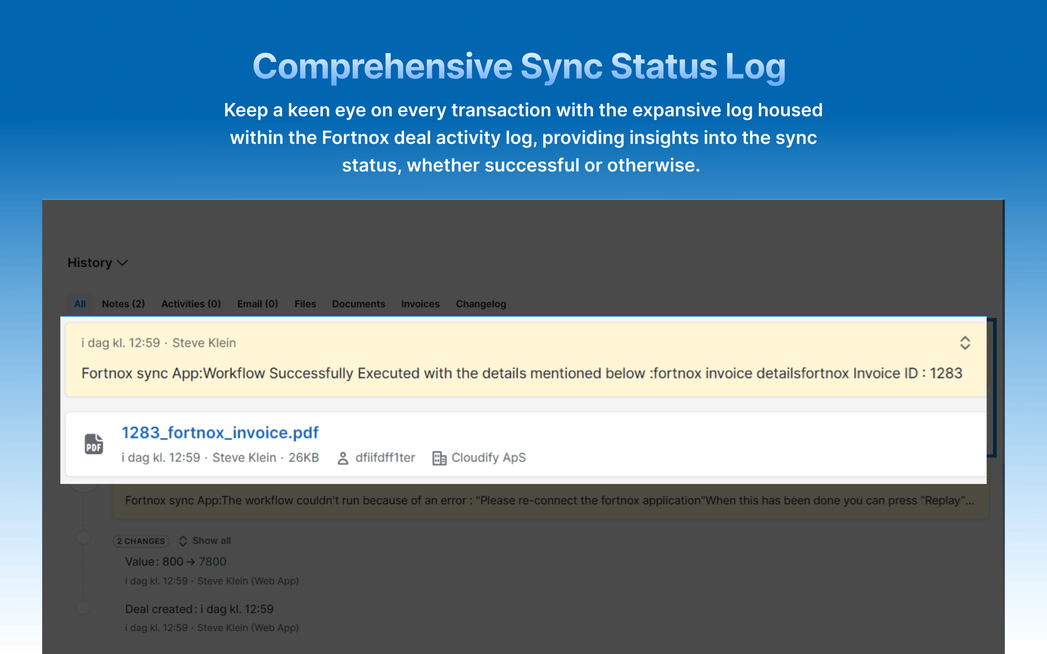 Fortnox Integration App Integration - Pipedrive Marketplace