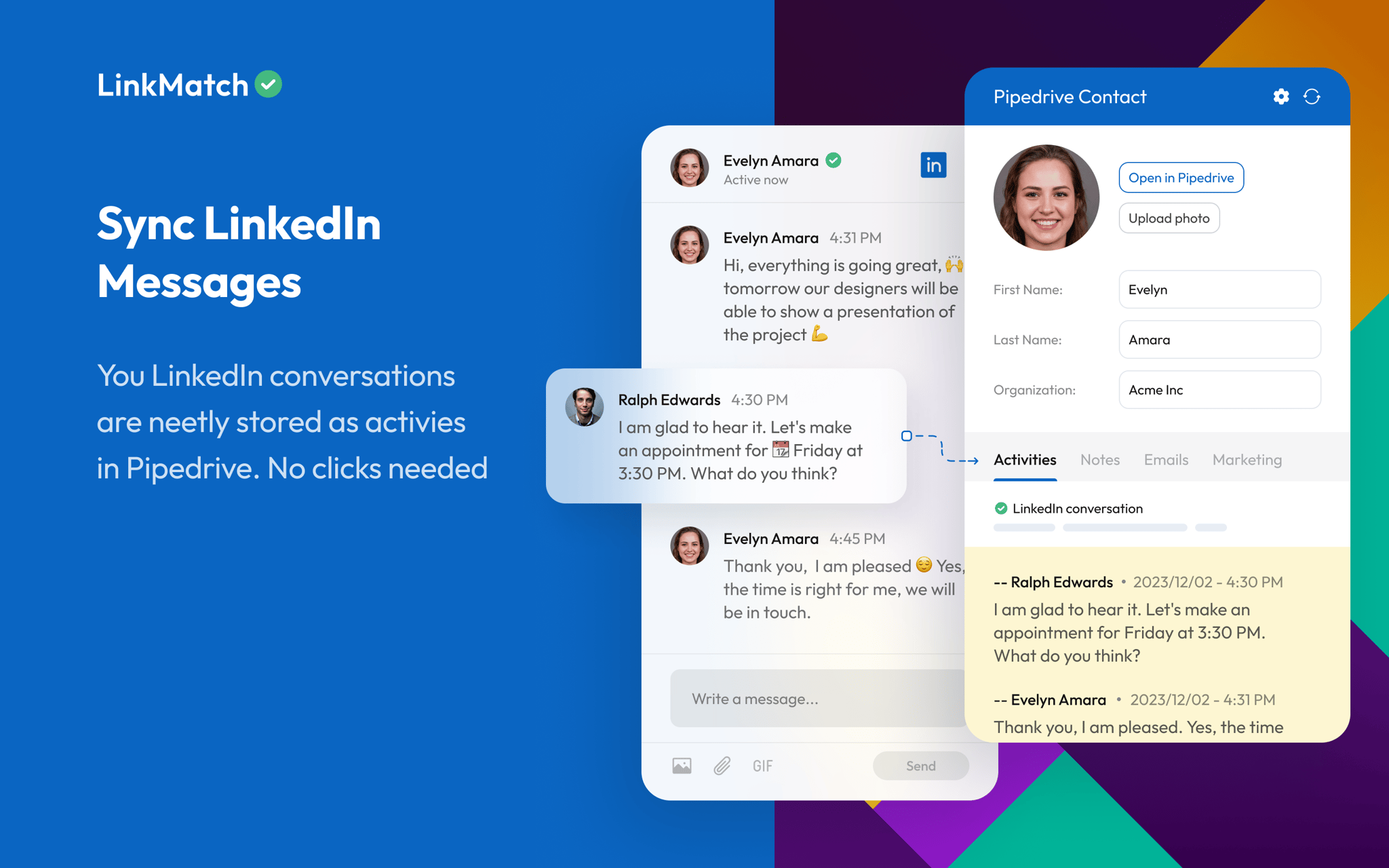 LinkMatch for Pipedrive App Integration - Pipedrive Marketplace