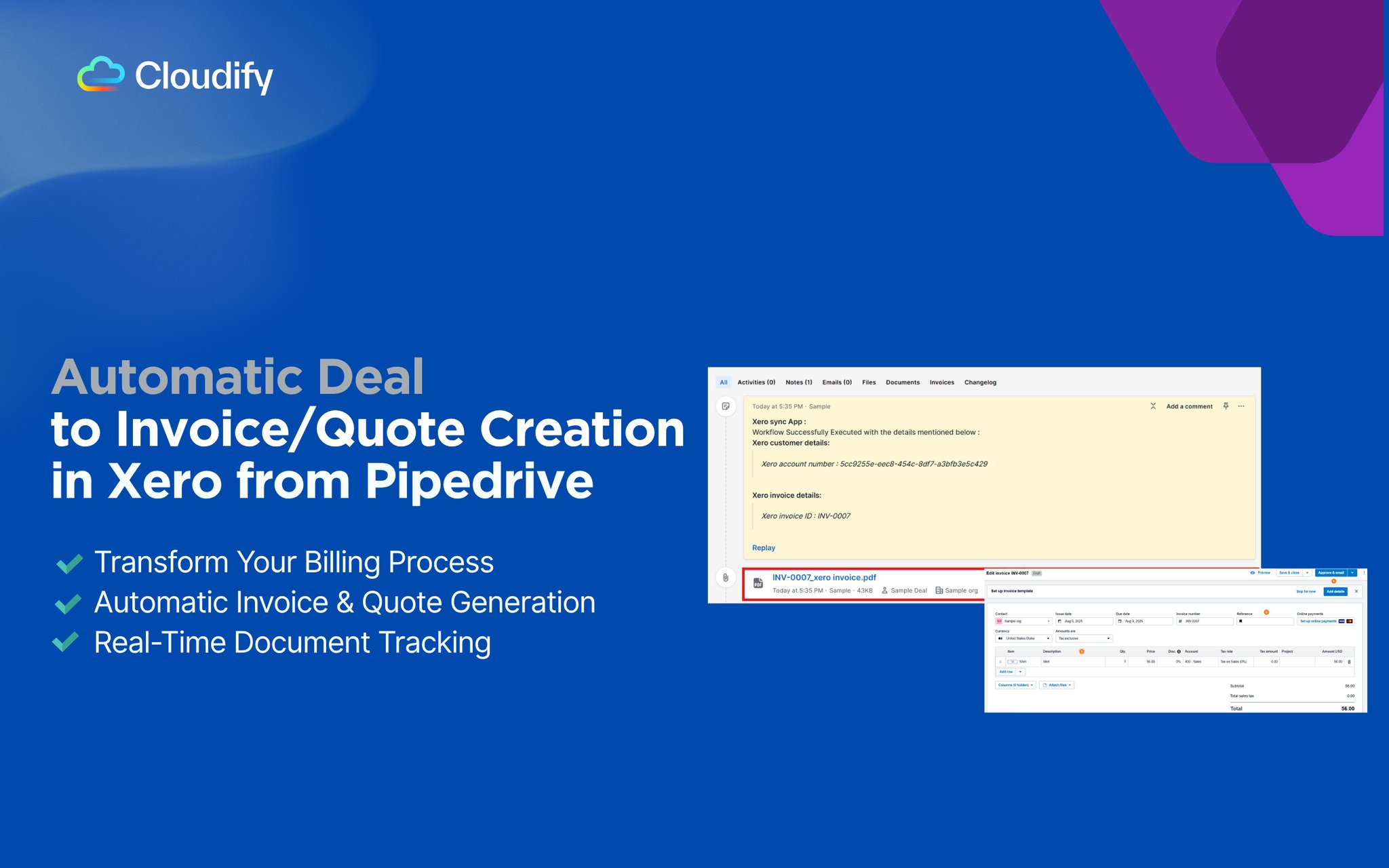 Xero App Integration - Pipedrive Marketplace