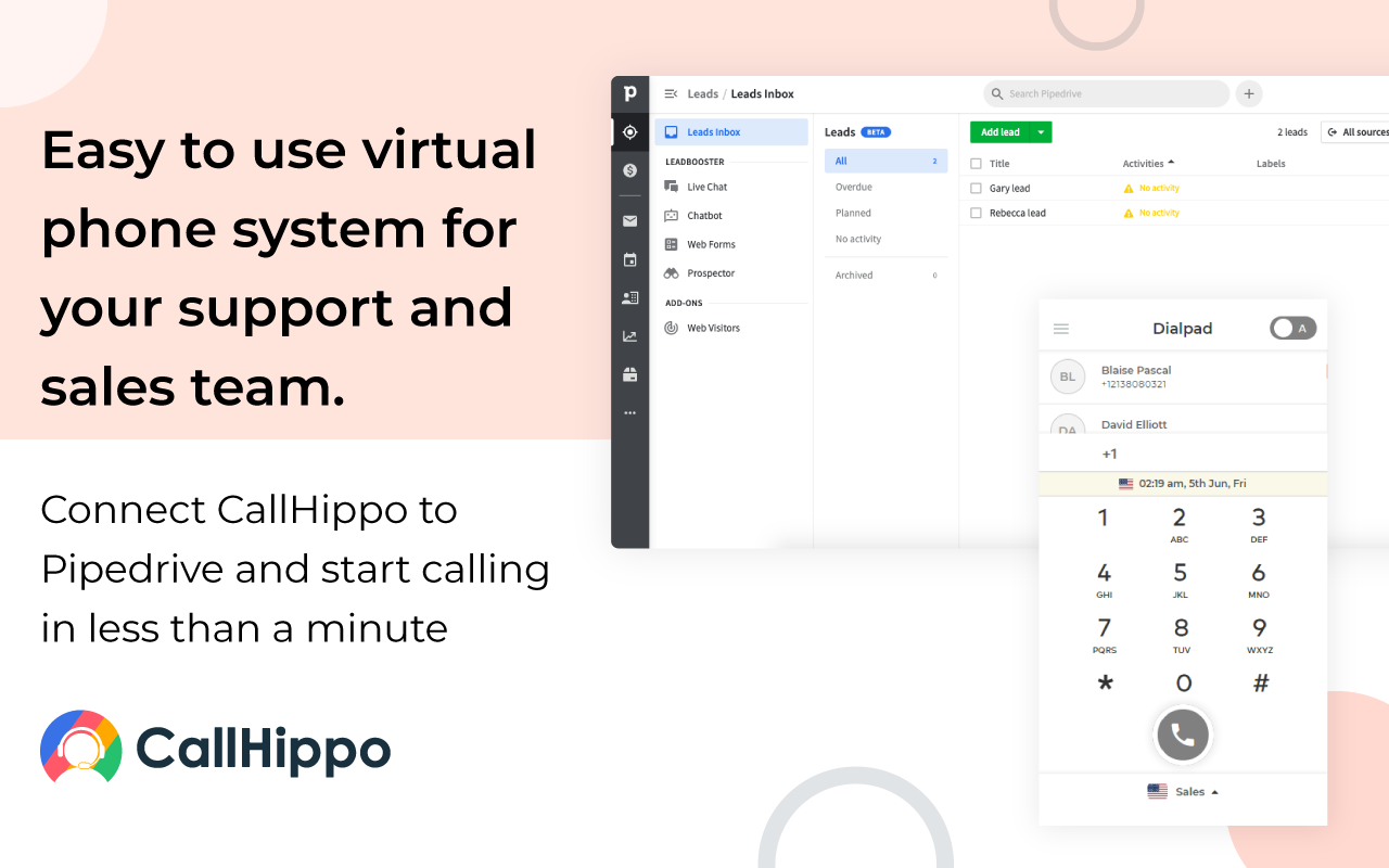 CallHippo App Integration - Pipedrive Marketplace