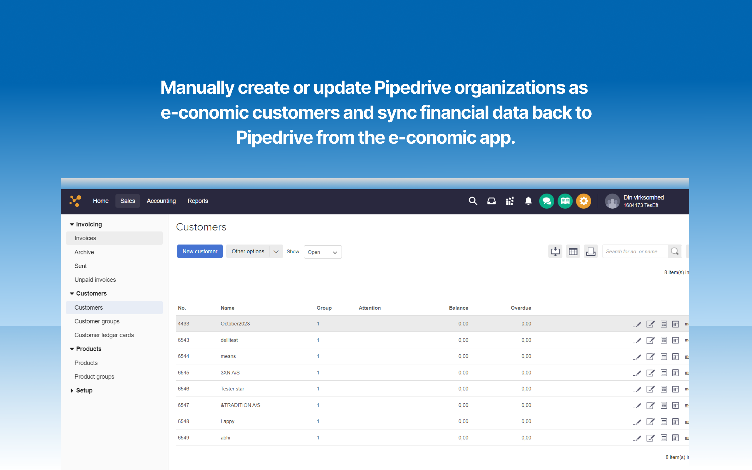 Visma e-conomic integration App Integration - Pipedrive Marketplace