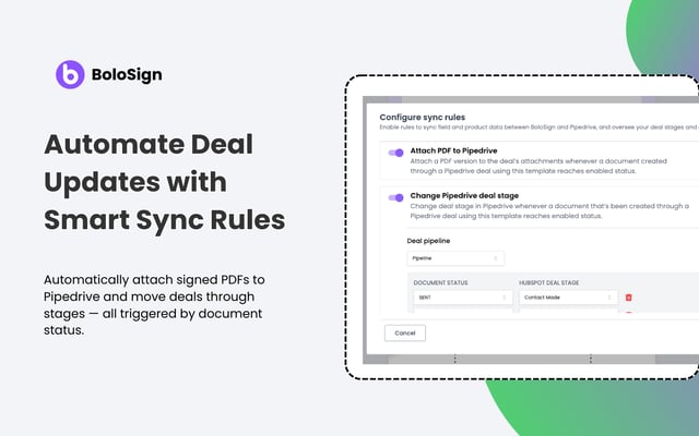 BoloSign – eSignature and PDF Automation App Integration - Pipedrive Marketplace