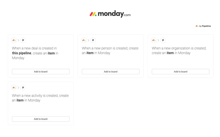 Monday App | Monday Integration – Pipedrive Marketplace