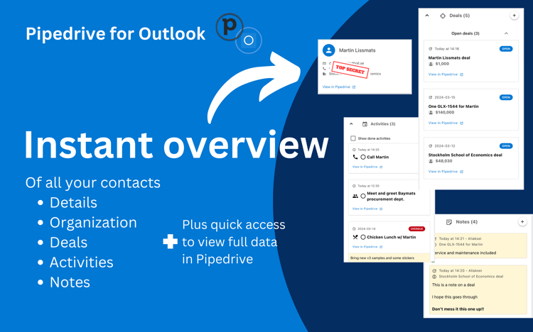 Pipedrive for Outlook App Integration - Pipedrive Marketplace