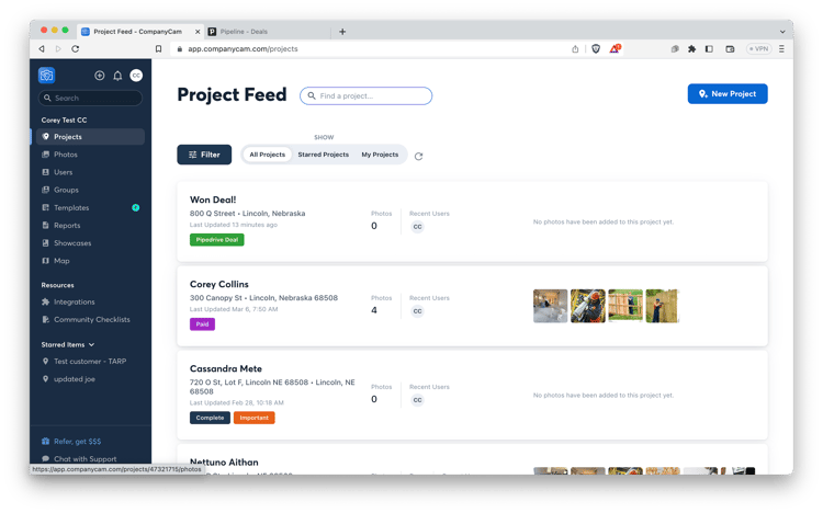 CompanyCam App Integration - Pipedrive Marketplace