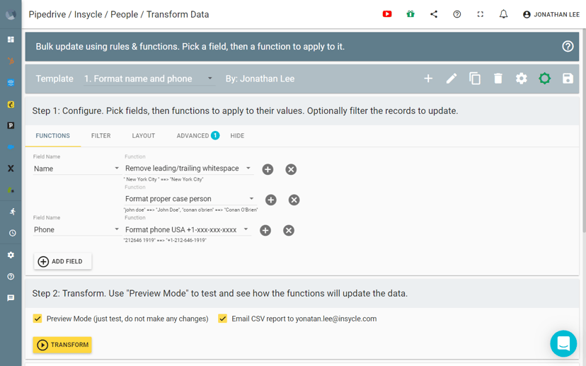 Insycle Data Management App Integration - Pipedrive Marketplace
