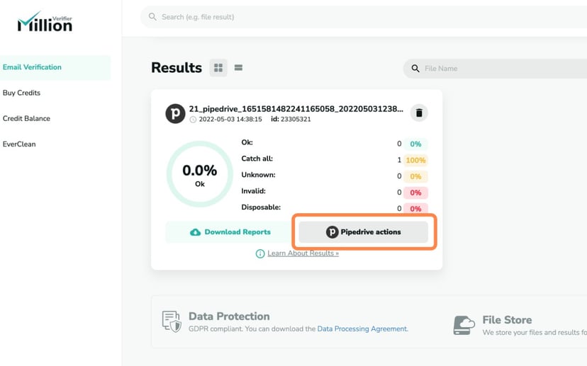 MillionVerifier App Integration - Pipedrive Marketplace