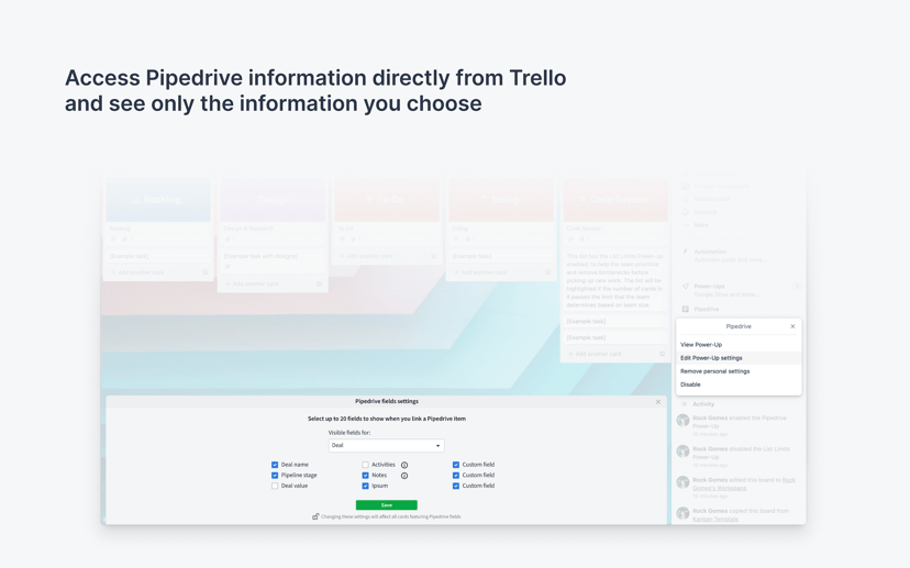 Trello Integrations | Connect Your Apps With Pipedrive